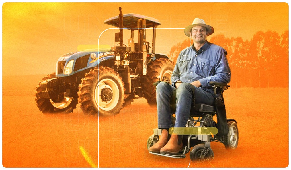 Primeiro trator acessível para deficientes físicos - Uníntese